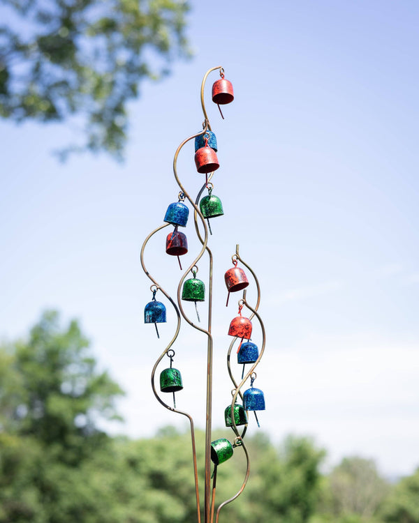 Garden Stake - Bell Spiral Multicolor – Happy Gardens