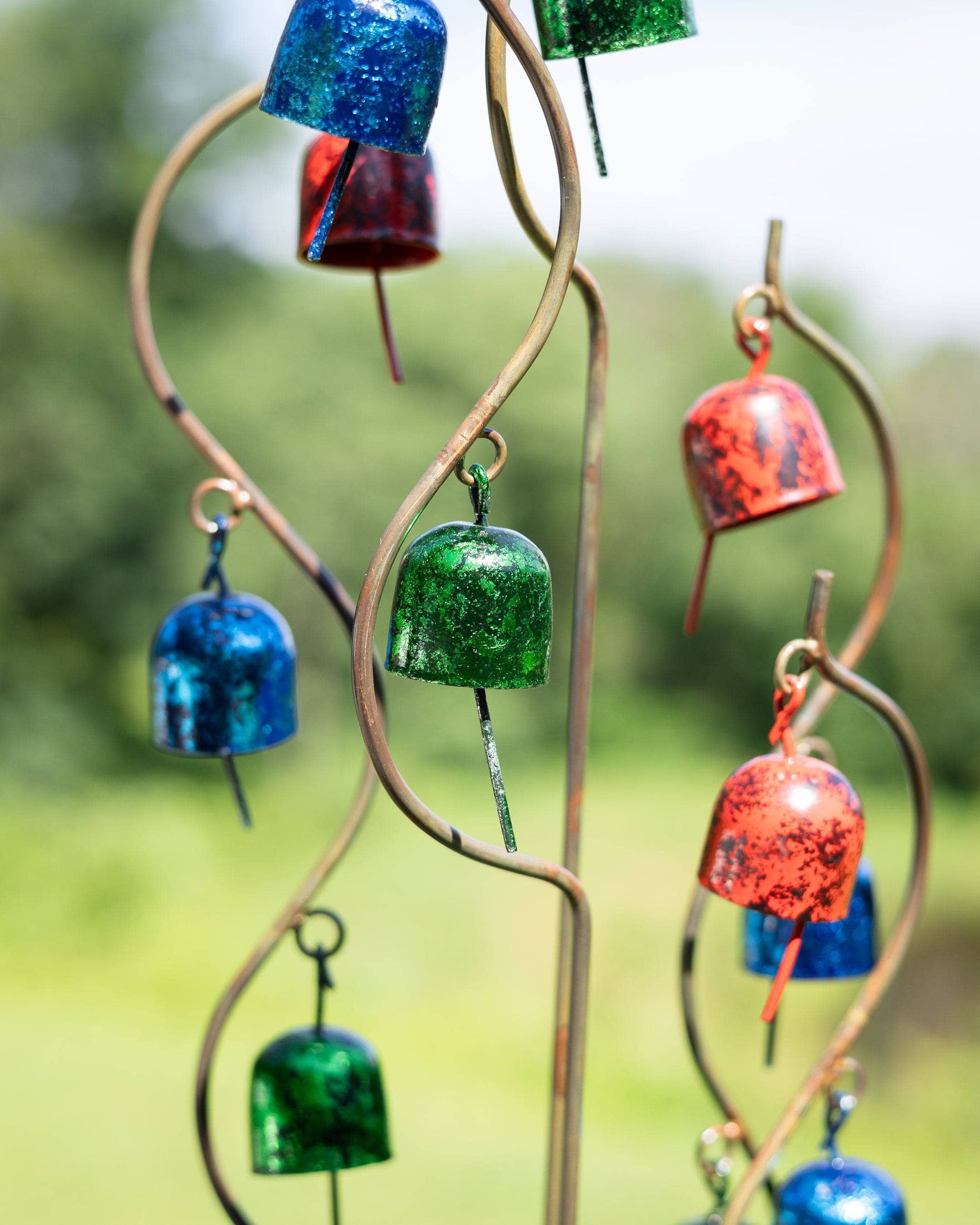 Garden Stake - Bell Spiral Multicolor – Happy Gardens