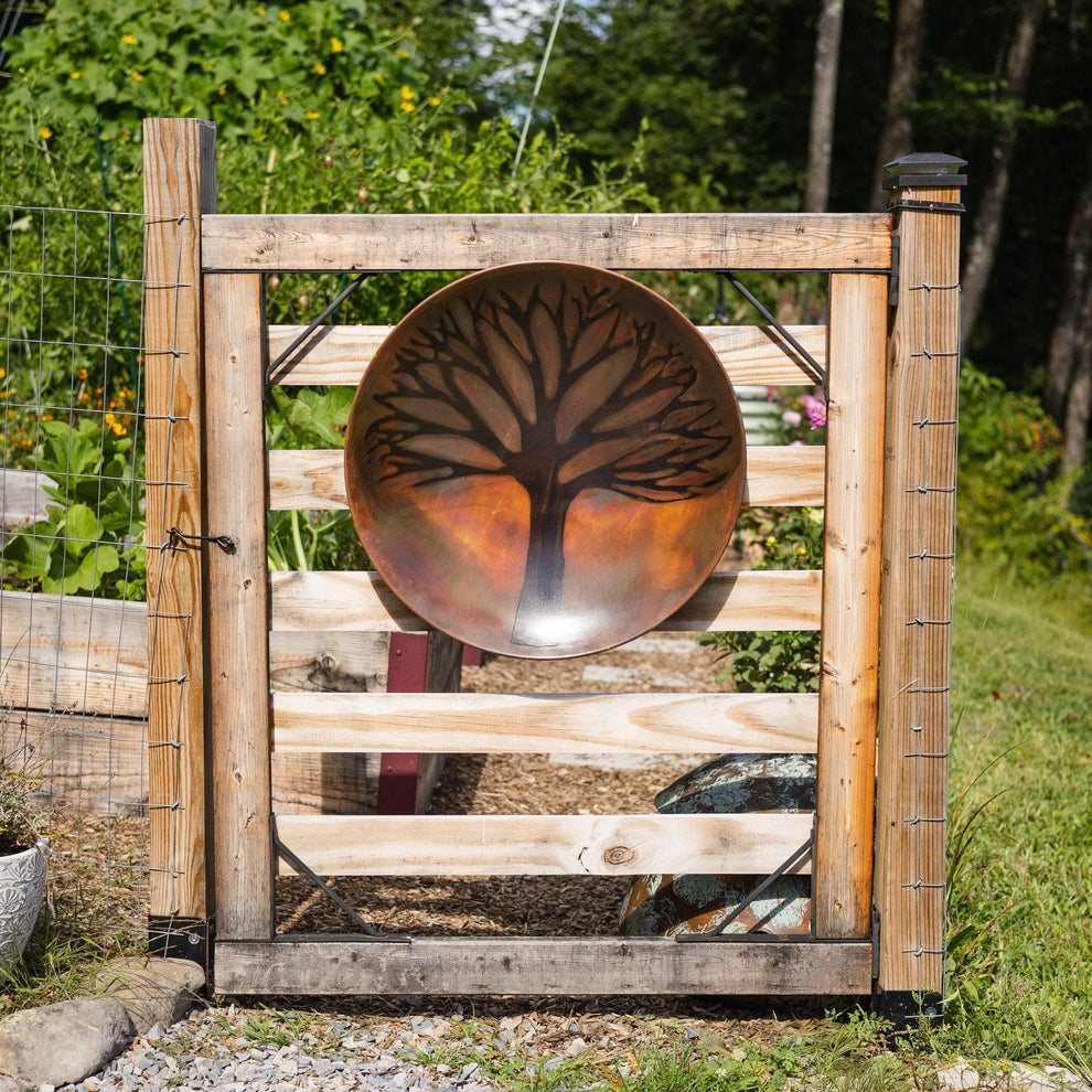 24" Flamed Tree Wall Disc – Happy Gardens