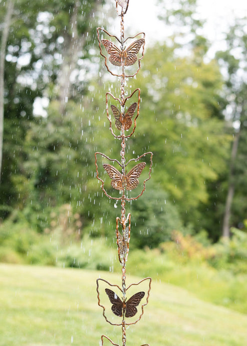 Flamed Butterfly Rain Chain – Happy Gardens