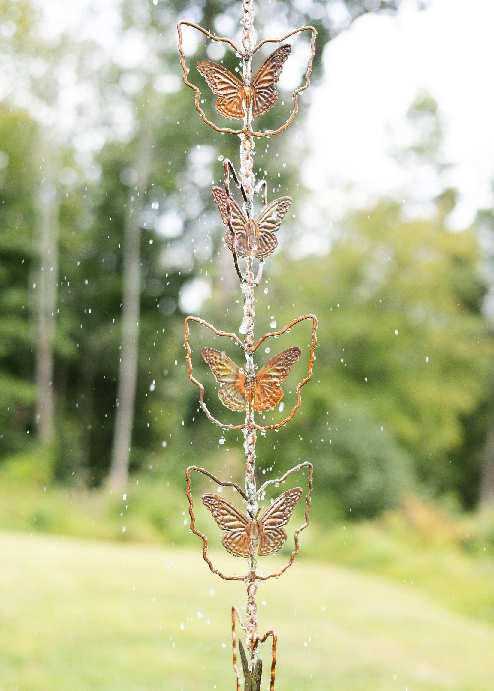 Flamed Butterfly Rain Chain – Happy Gardens