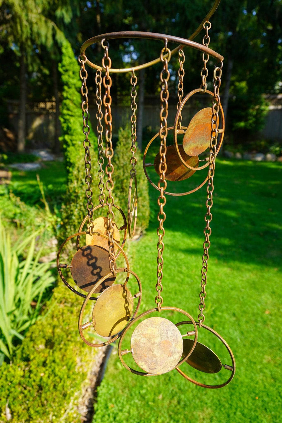Flamed Circle Spiral Mobile