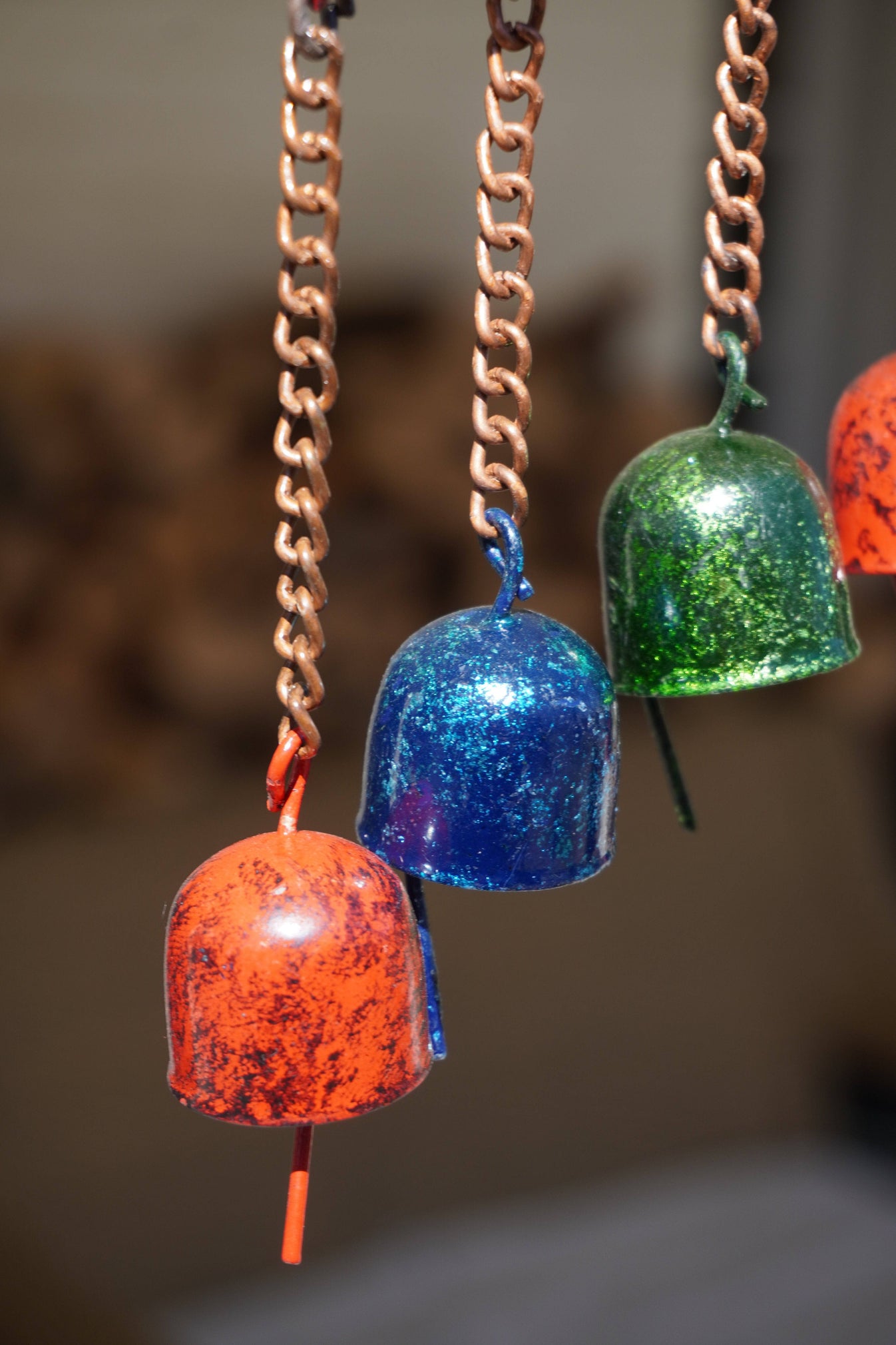 Multicolor Hearts on Arch Wind Chime – Happy Gardens