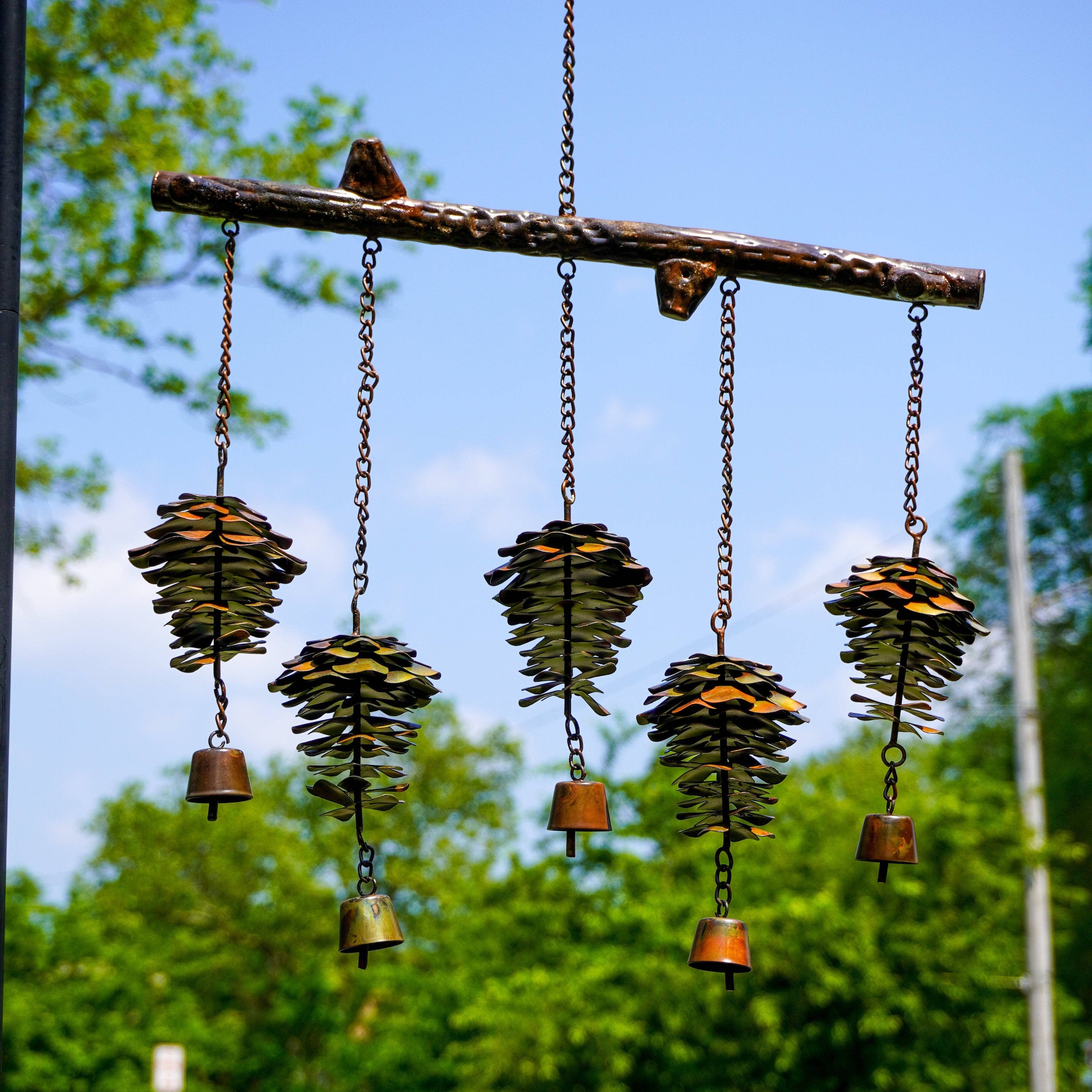 5 Pine Cone Wind Chime - New item!