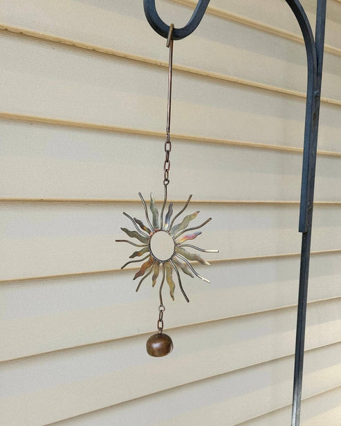 Sun With Bell Hanging Ornament – Happy Gardens
