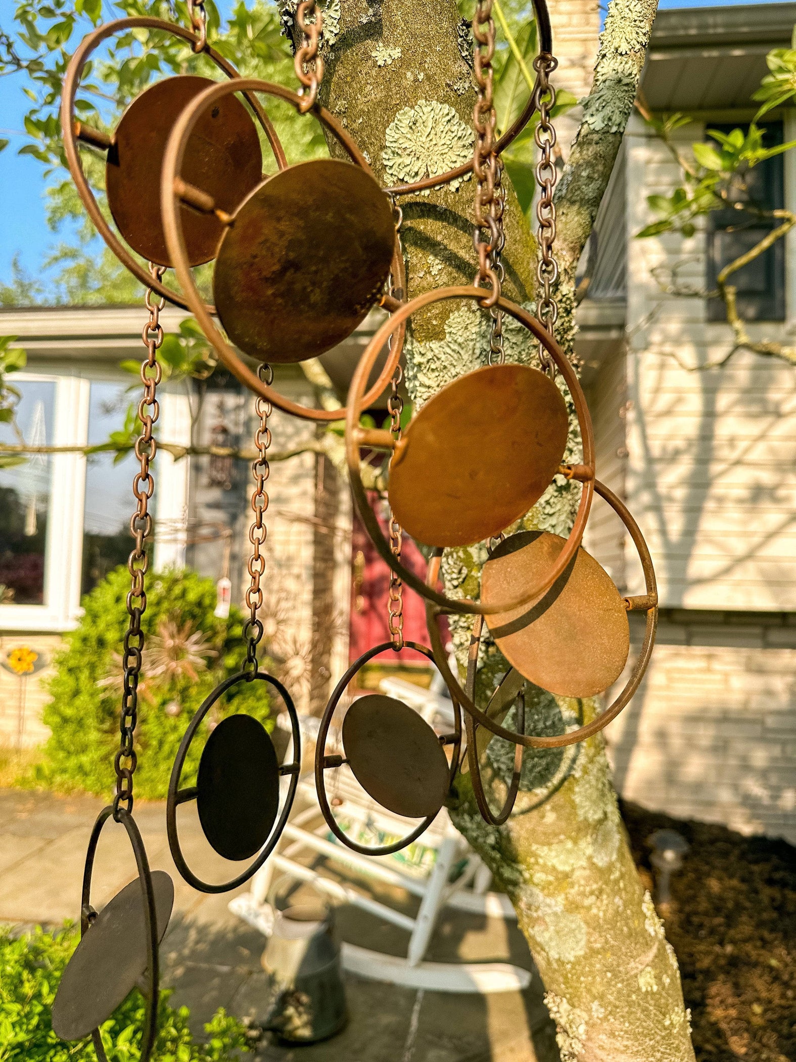 Flamed Circle Spiral Mobile