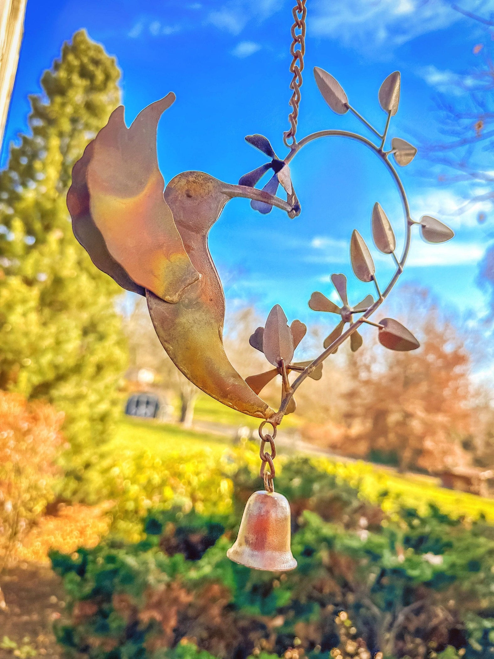 Hummingbird Heart Hanging Ornament