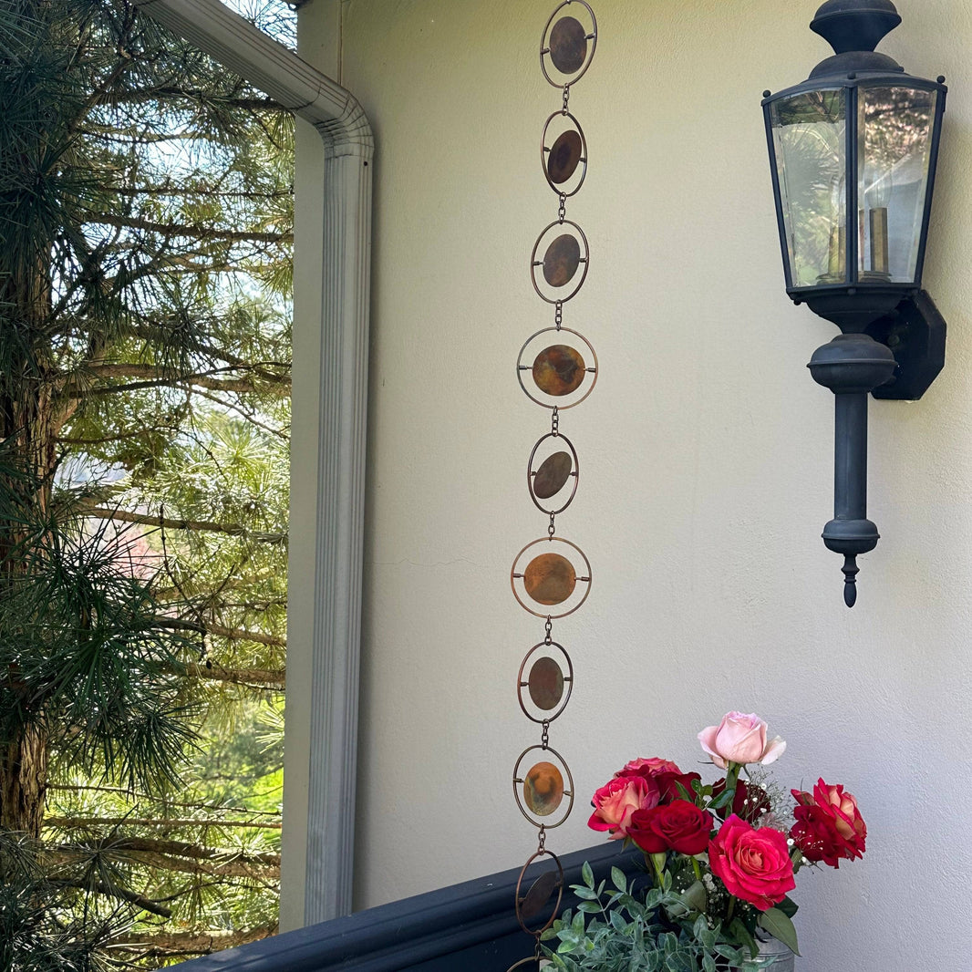 Rain Chains, Metal Rain Chains, Outdoor & Garden Decor – Happy Gardens