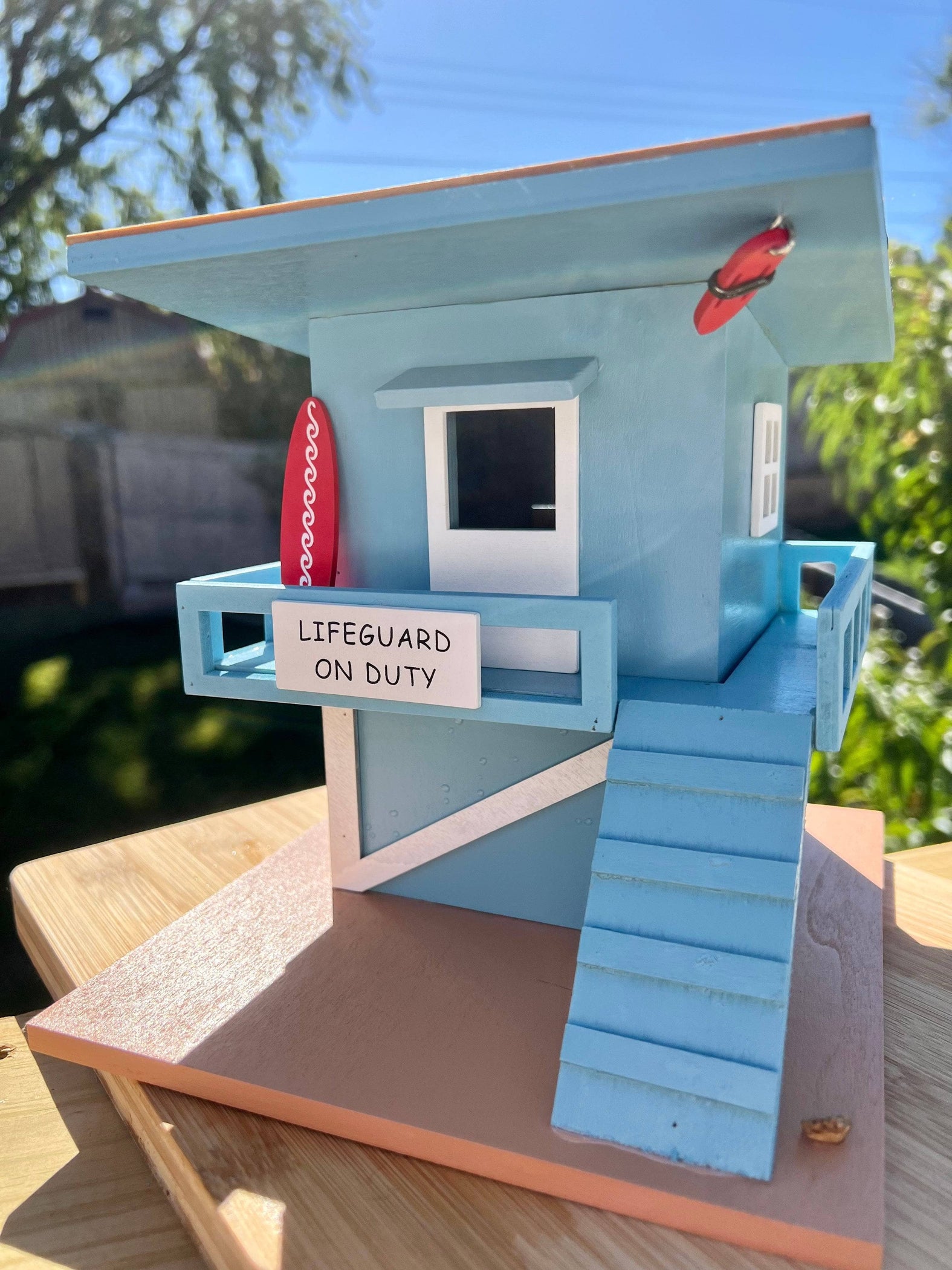Santa Monica Lifeguard Shack Birdhouse