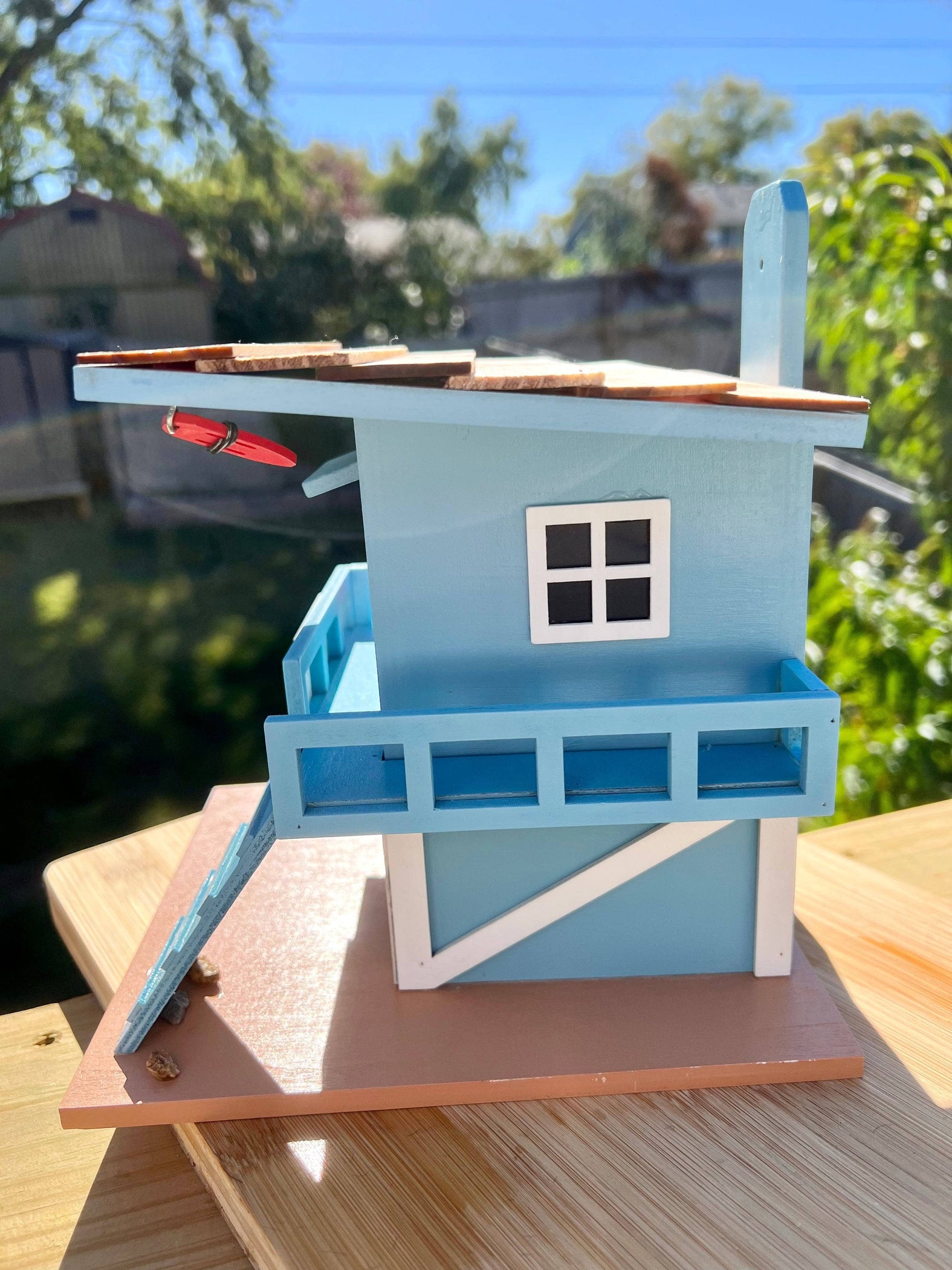 Santa Monica Lifeguard Shack Birdhouse