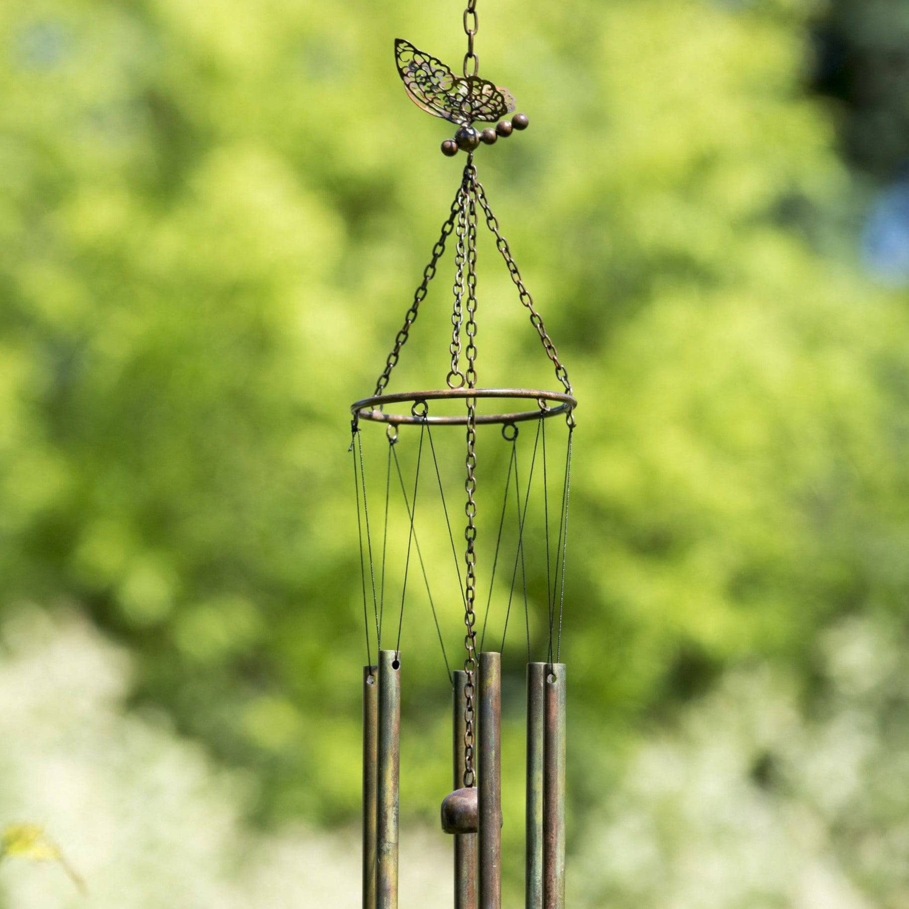 Hanging Butterfly Pipes Wind Chime