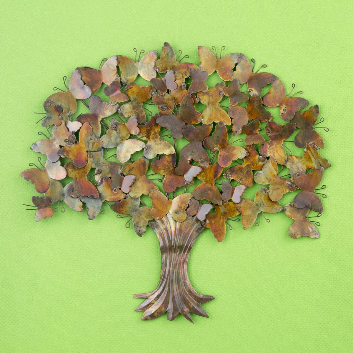 Butterfly Tree Wall Decor, Flamed, 24"