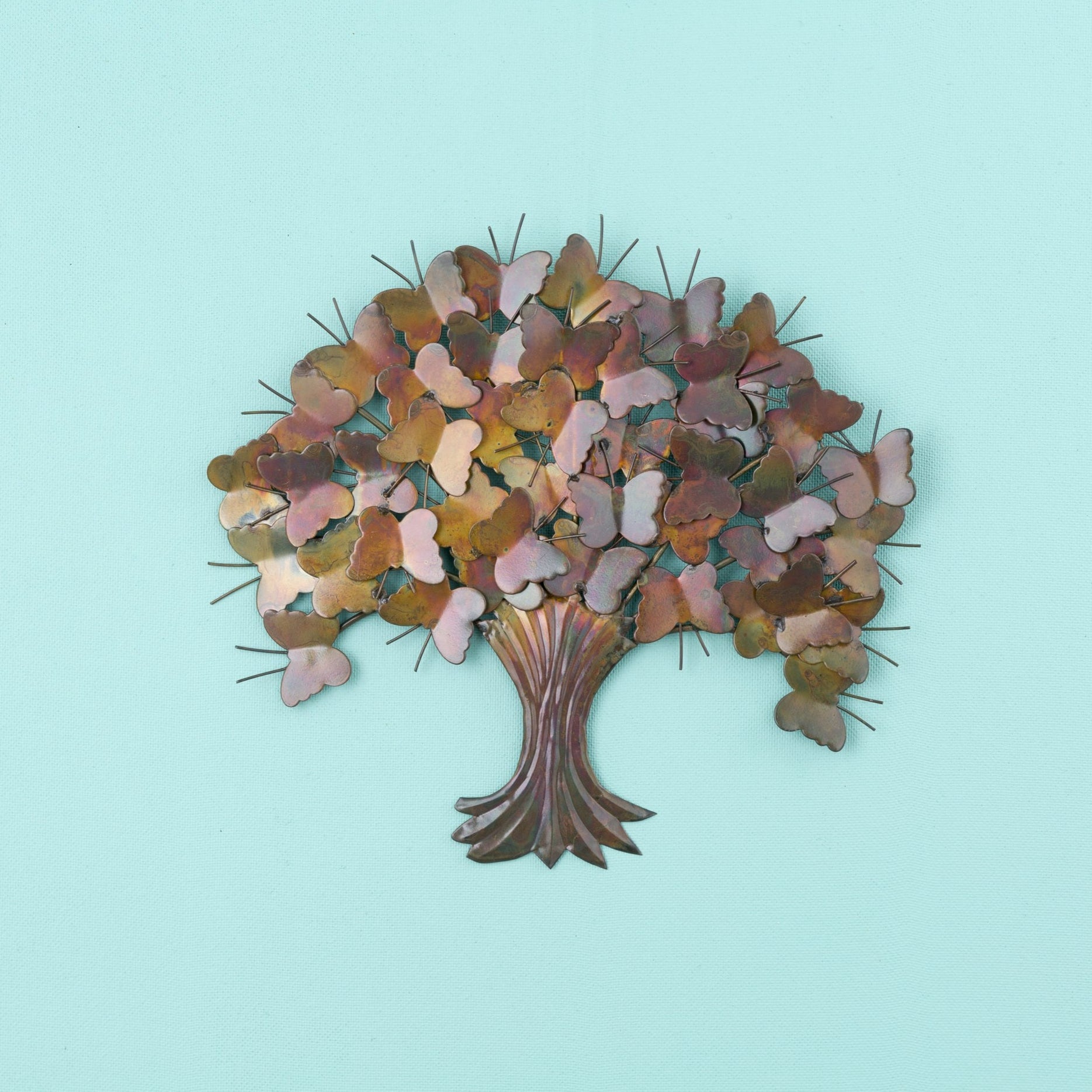 Butterfly Tree Wall Decor, Flamed, 15"