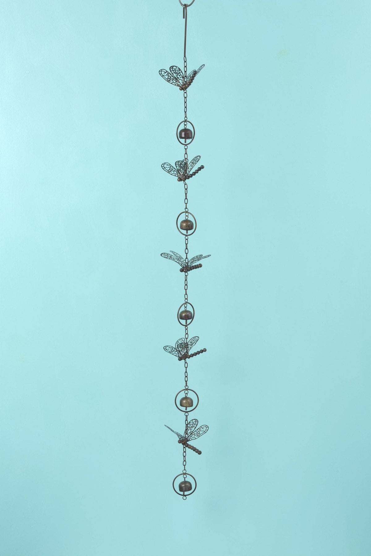 Hanging Dragonfly With Bells Ornament