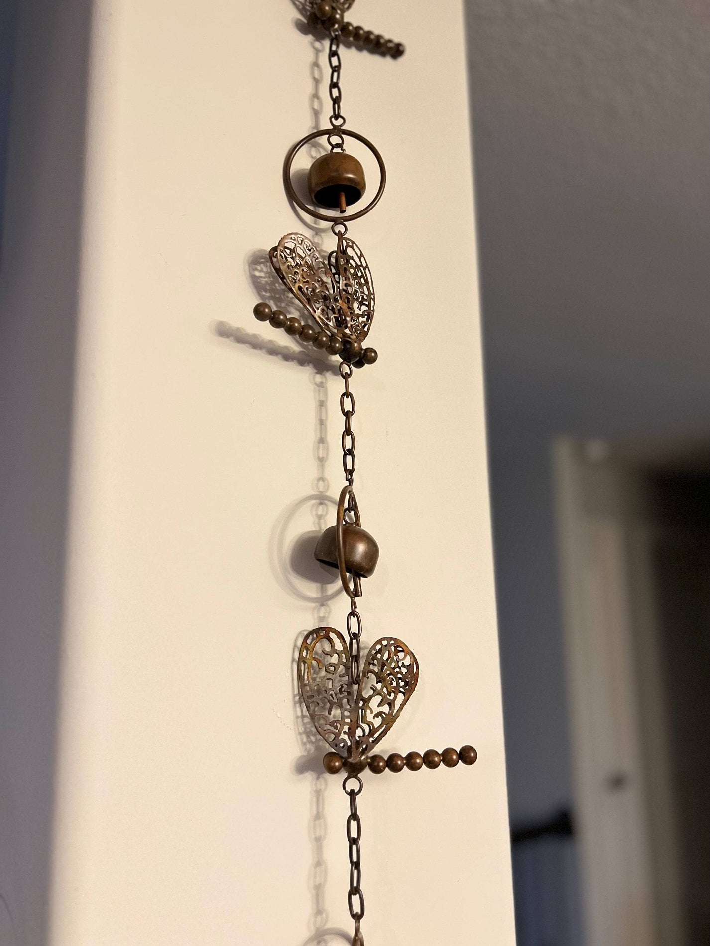 Hanging Dragonfly With Bells Ornament – Happy Gardens