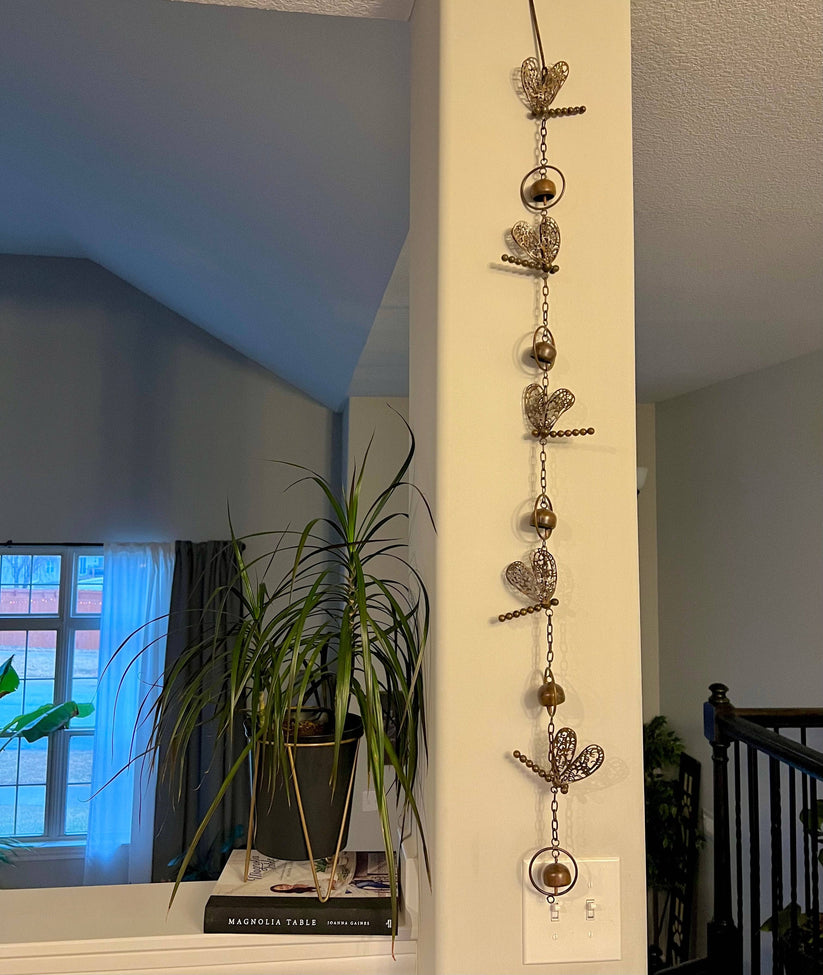 Hanging Dragonfly With Bells Ornament – Happy Gardens