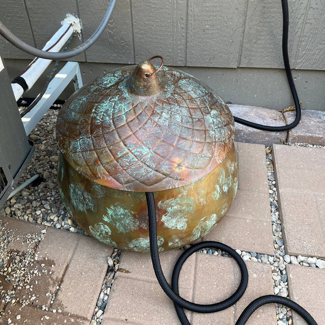 Garden Hose Pot - Acorn