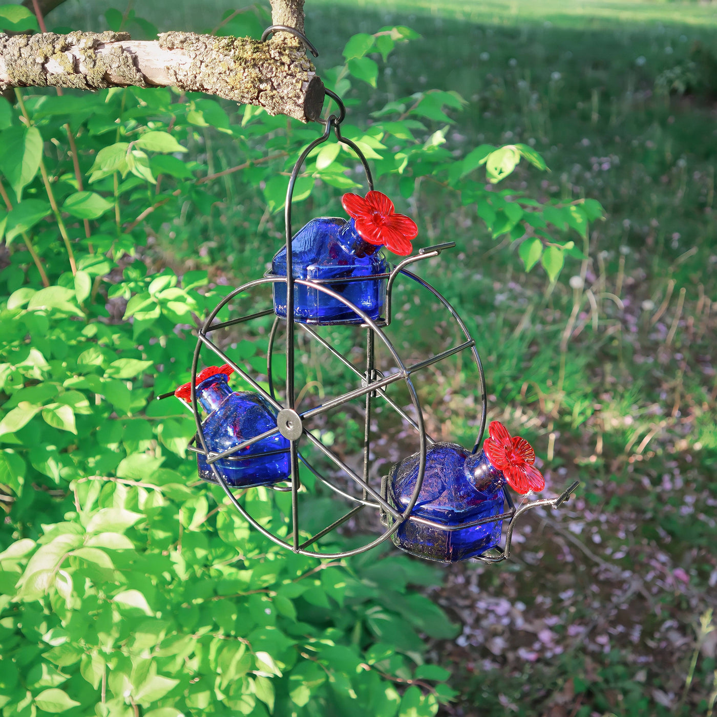 Ferris Wheel Hummingbird Feeder, Blue, 10.5 oz.