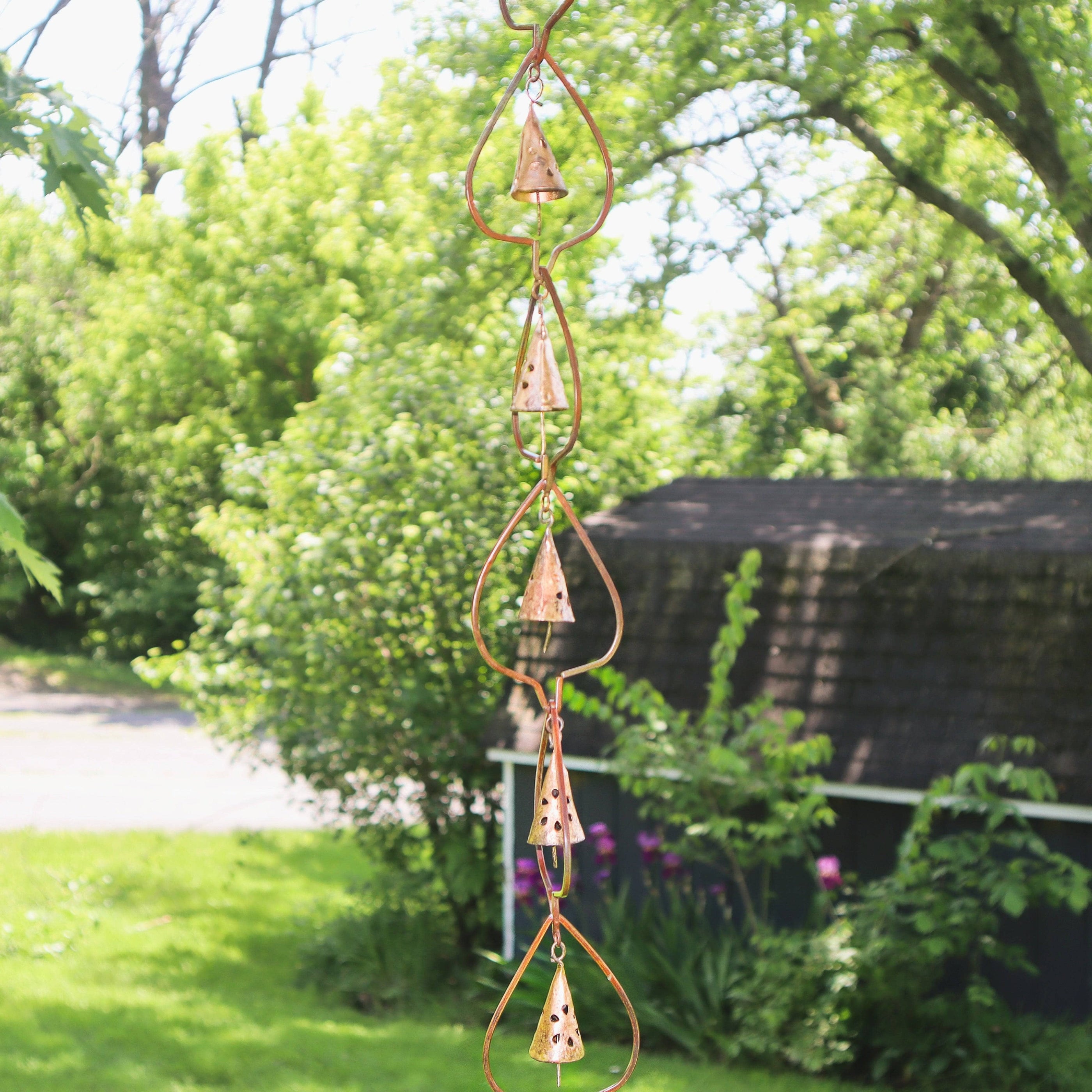 Flamed Aspen With Bell Rain Chain