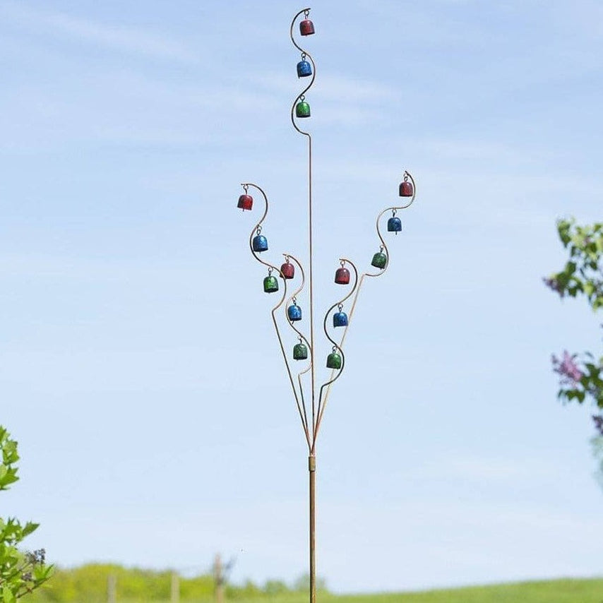 Garden Stake - Bell Spiral Multicolor