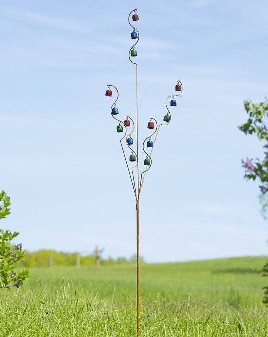 Garden Stake - Bell Spiral Multicolor