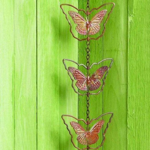 Flamed Butterfly Rain Chain – Happy Gardens