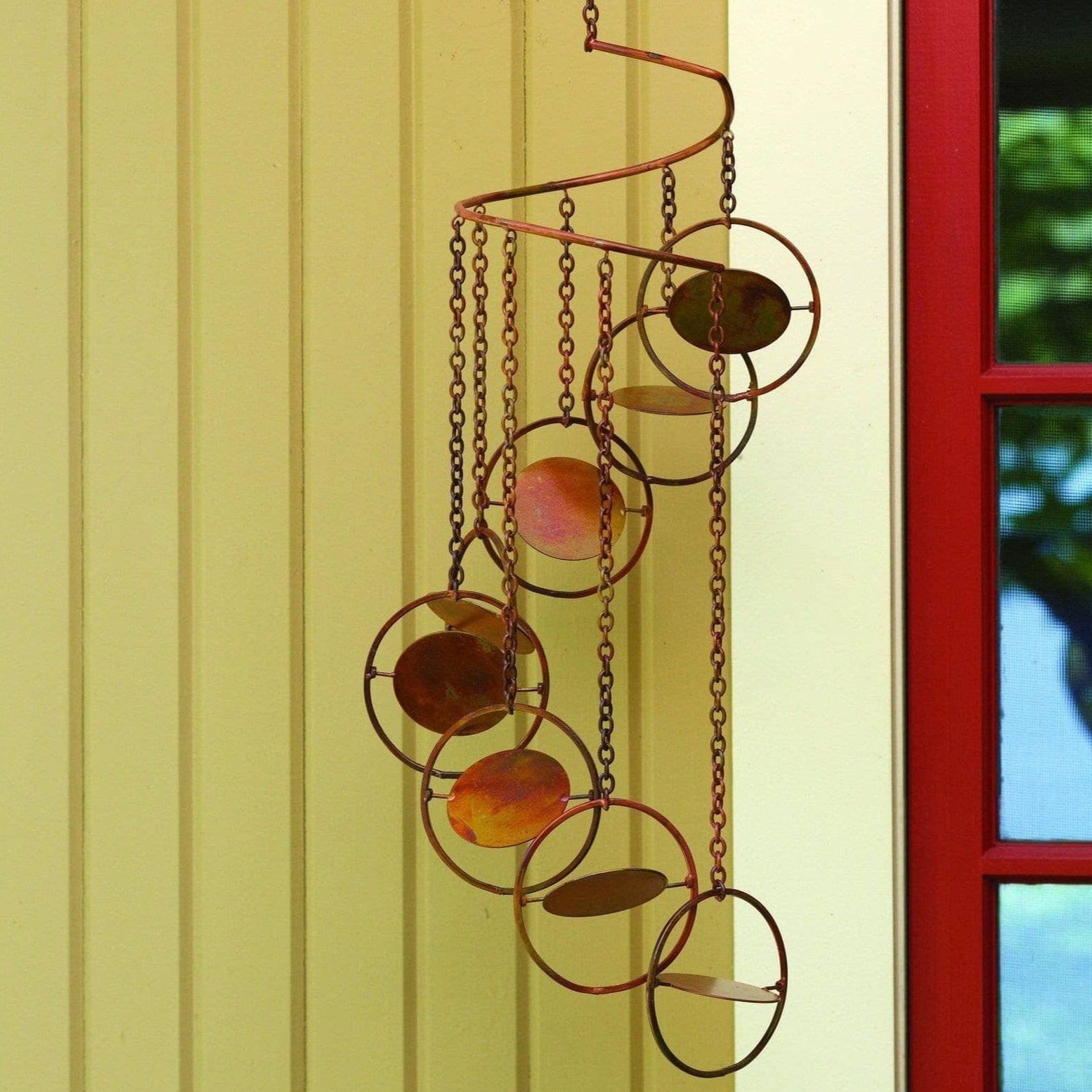 Flamed Circle Spiral Mobile