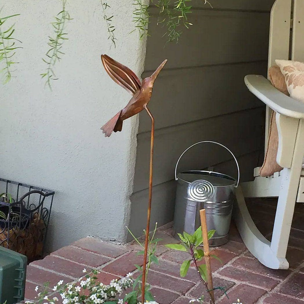 Hummingbird Garden Decor Stake