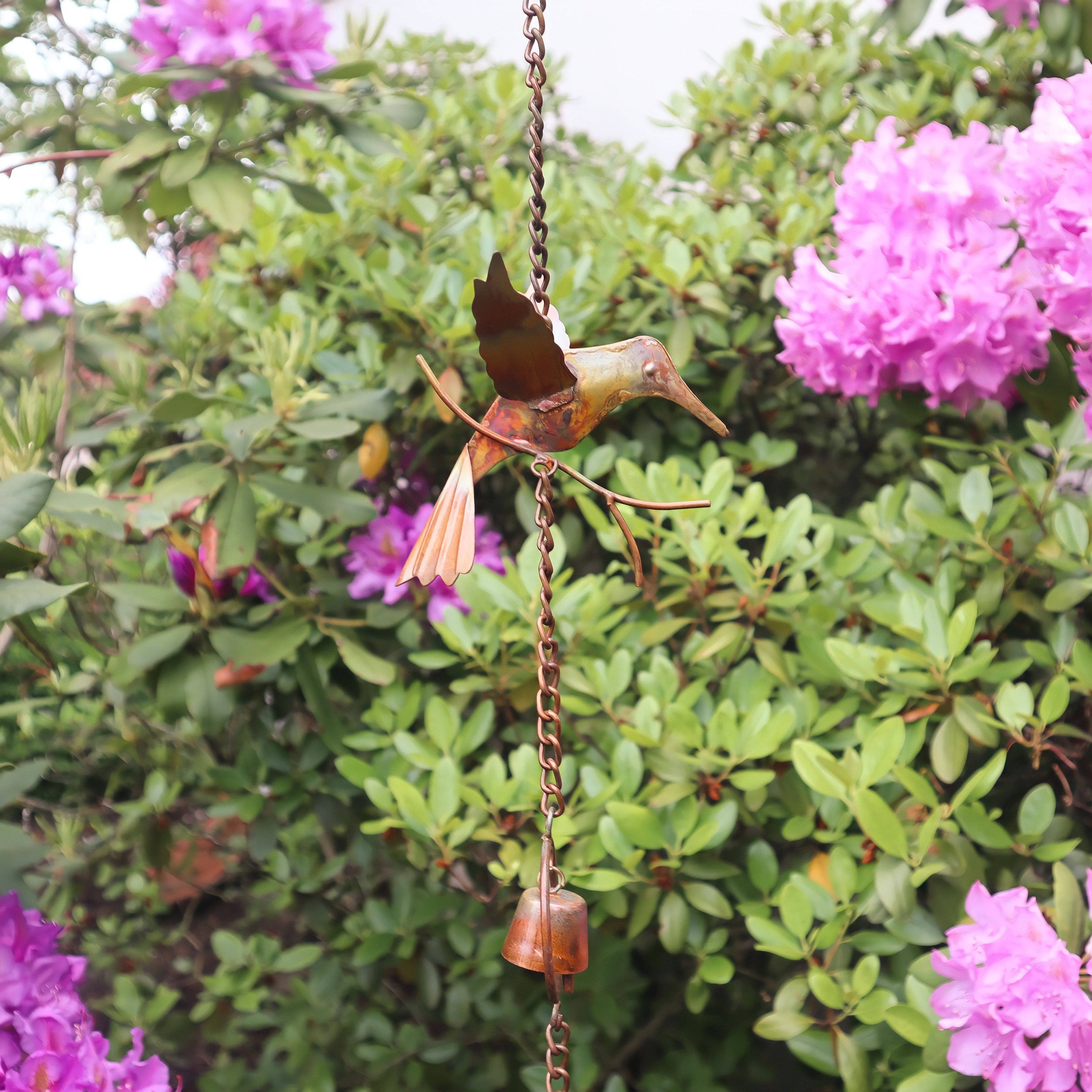Rain Chain - Hummingbird And Bells