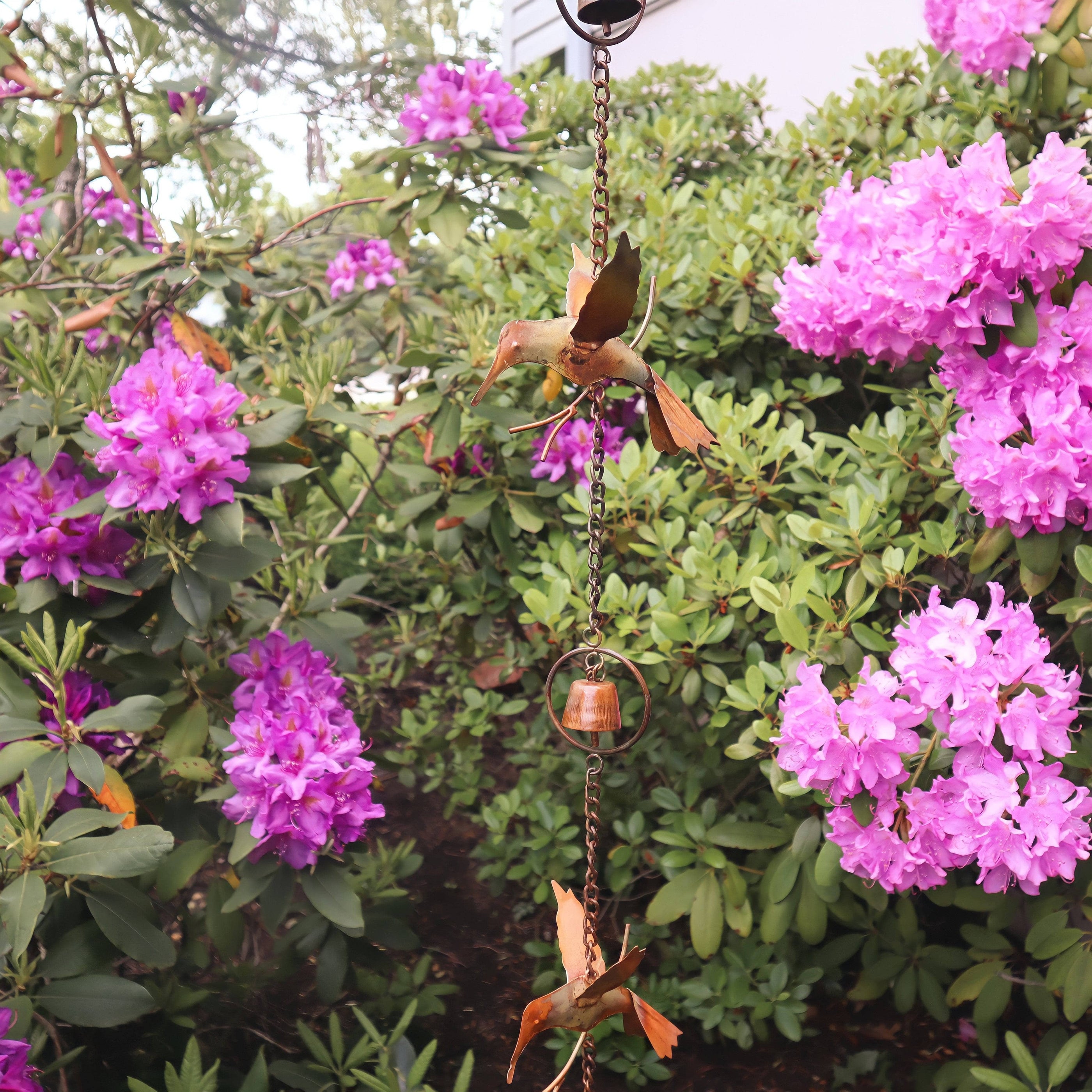 Rain Chain - Hummingbird And Bells
