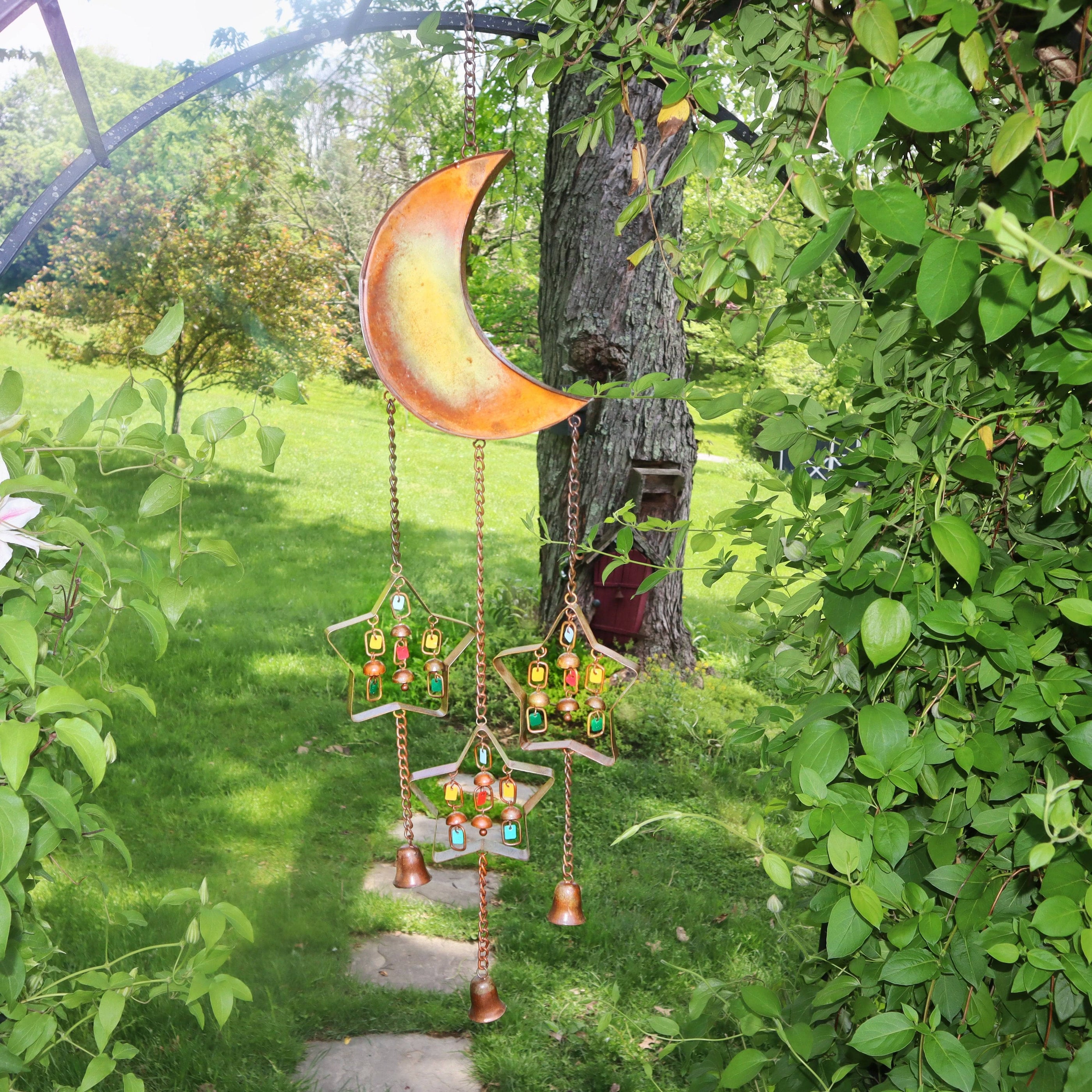 Wind Chime - Moon & Stars With Dangles