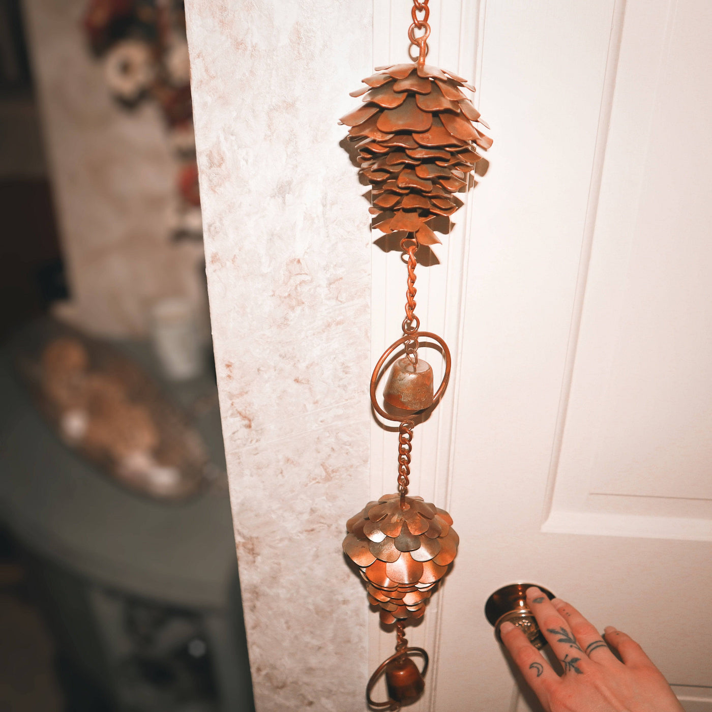 Rain Chain - Pine Cone