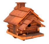Rustic Log Cabin Bird House