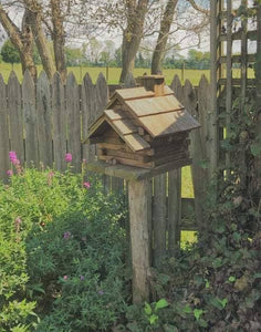Rustic Log Cabin Bird House